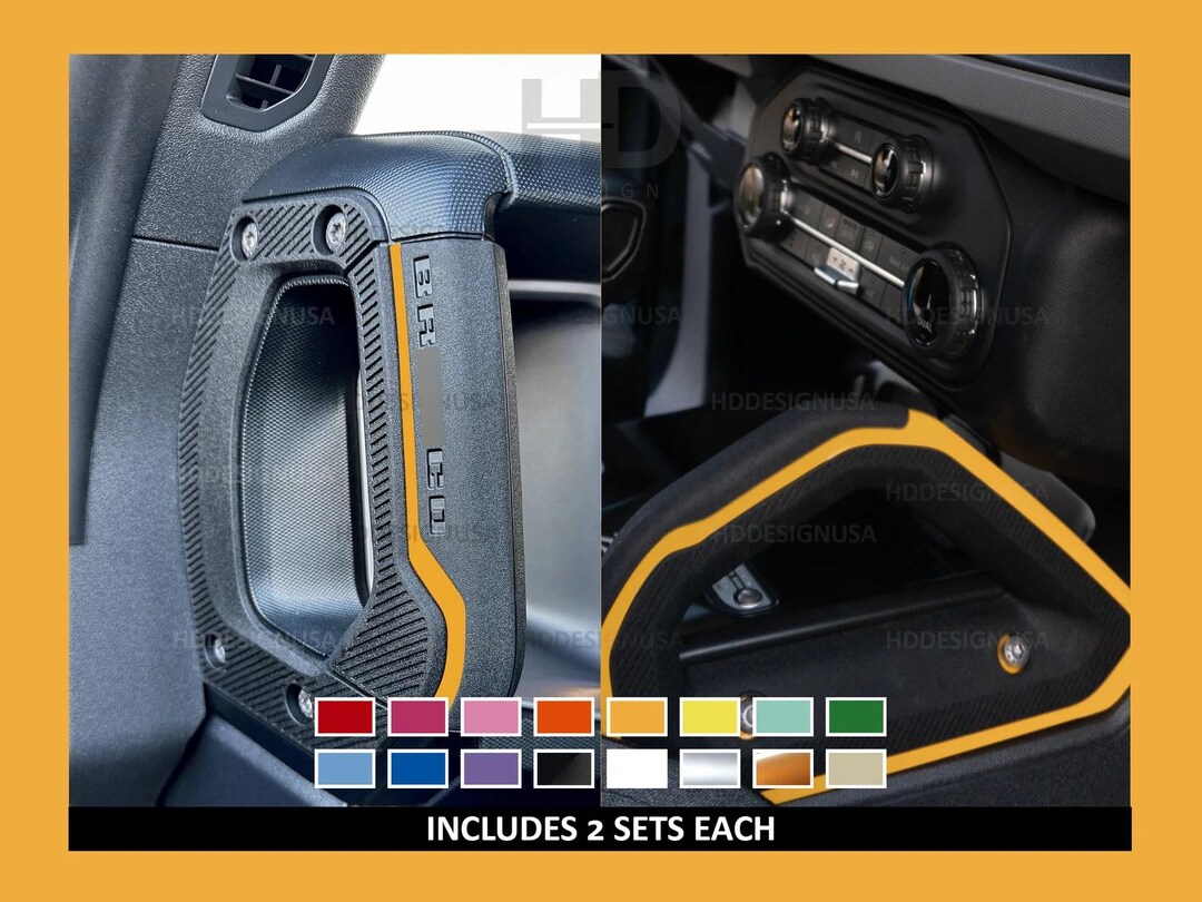 Grab Handle Overlays Combo Custom Vinyl Decal Mod Accent Color Stripe ...