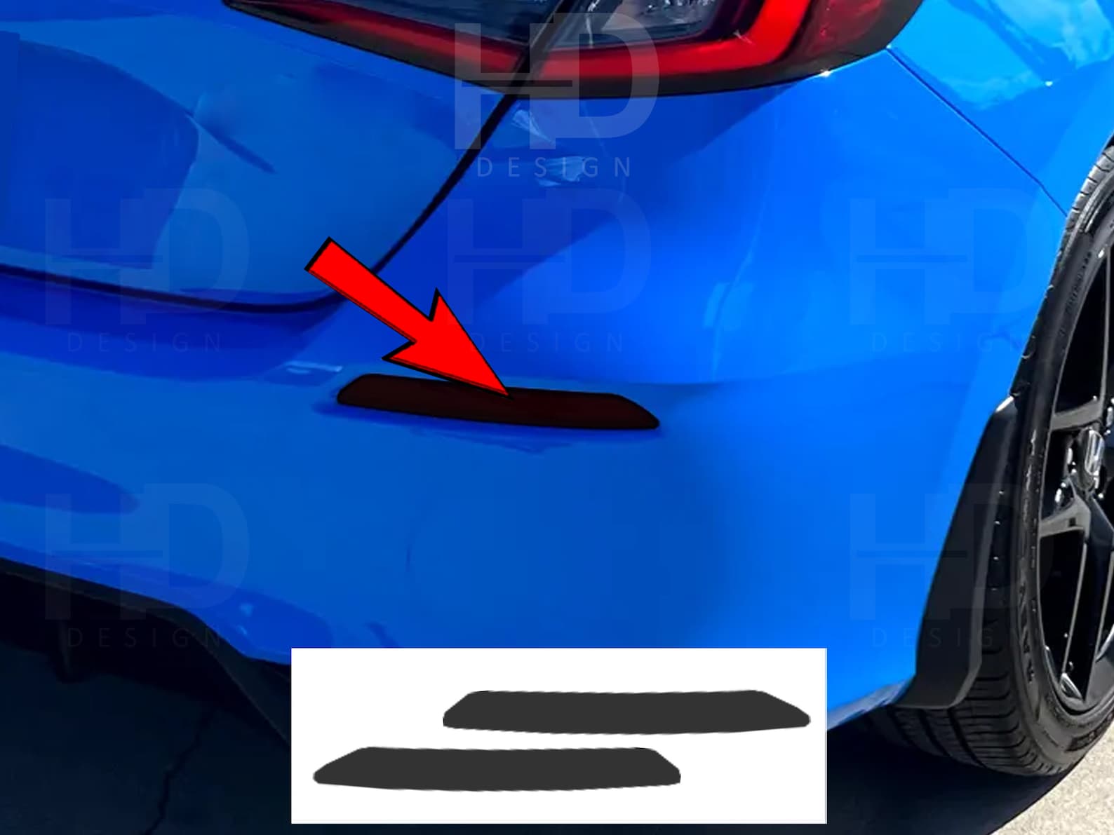 HDUSA Fits 2022 2023 2024 2025 2026 Honda Civic Hatchback Bumper ...