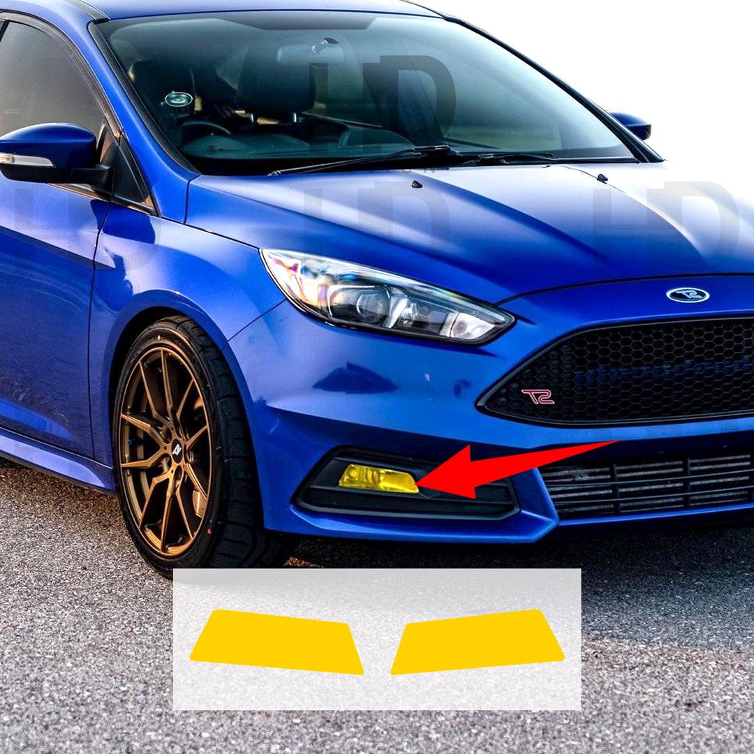 HDUSA Fits 2015-2018 Ford Focus ST Fog Light Front Precut Yellow Dark ...