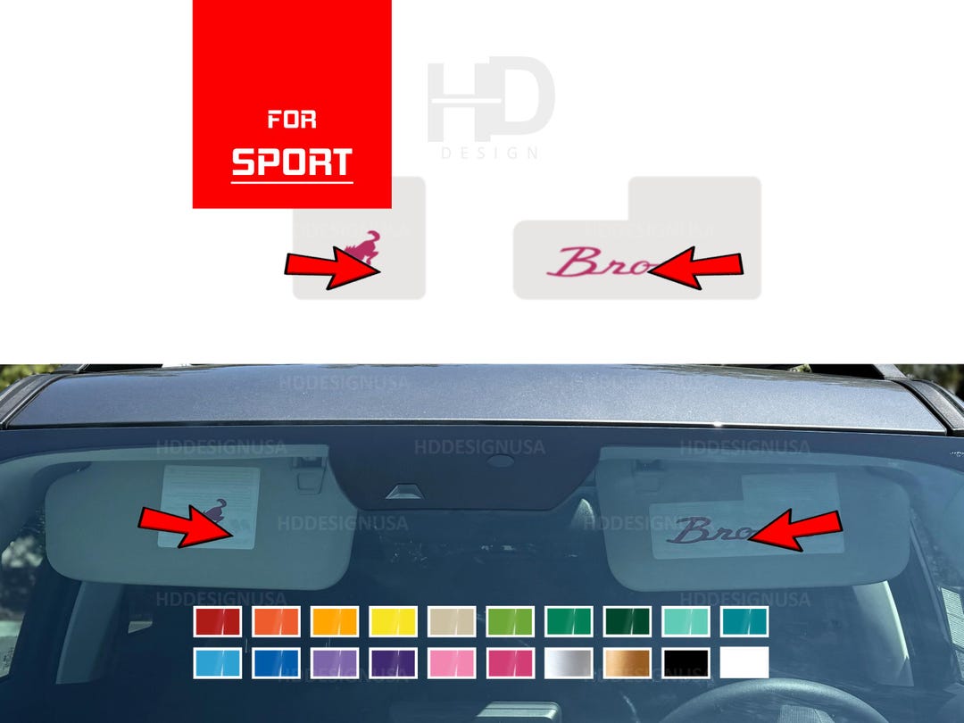 Horse & Heritage Style Sun Visor Warning Label Delete Custom Vinyl ...