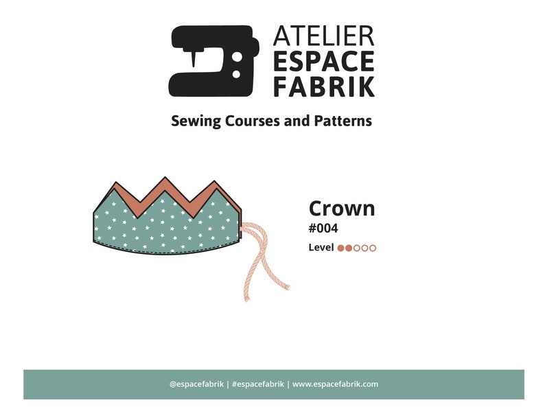 Crown PDF Pattern / Crown Patron PDF - Etsy