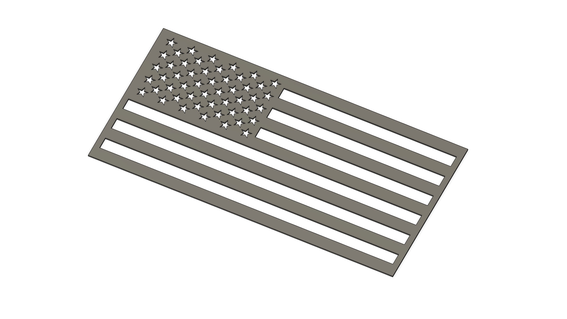 American Flag DXF Cut File - Etsy