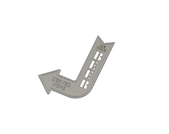 Ice Cold Beer Served Here DXF File Svg / Png / Pdf / Eps / Ai File Cnc ...