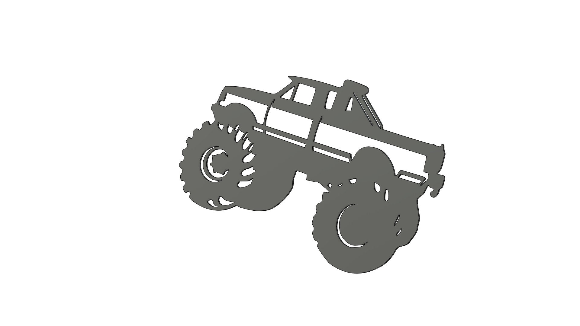 Monster Truck DXF File - Etsy
