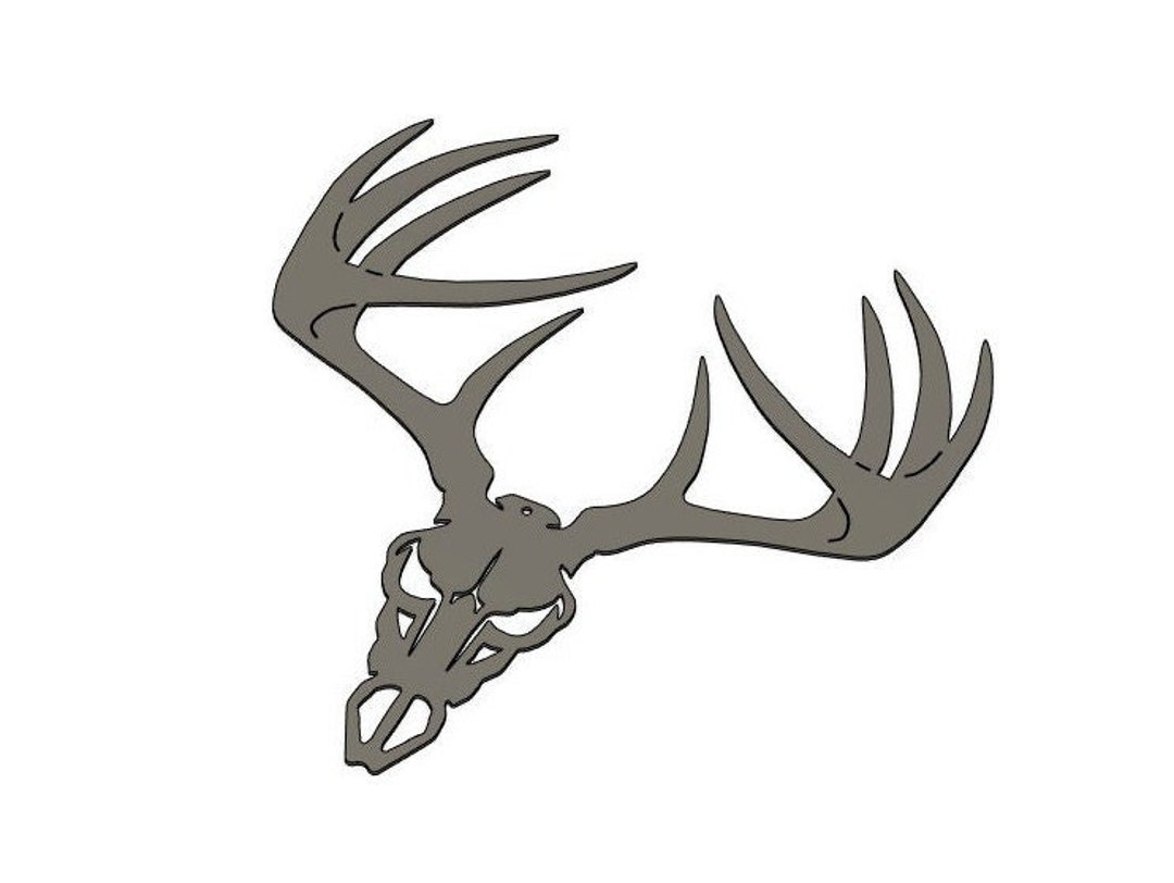 Deer Skull DXF Cut File - Etsy