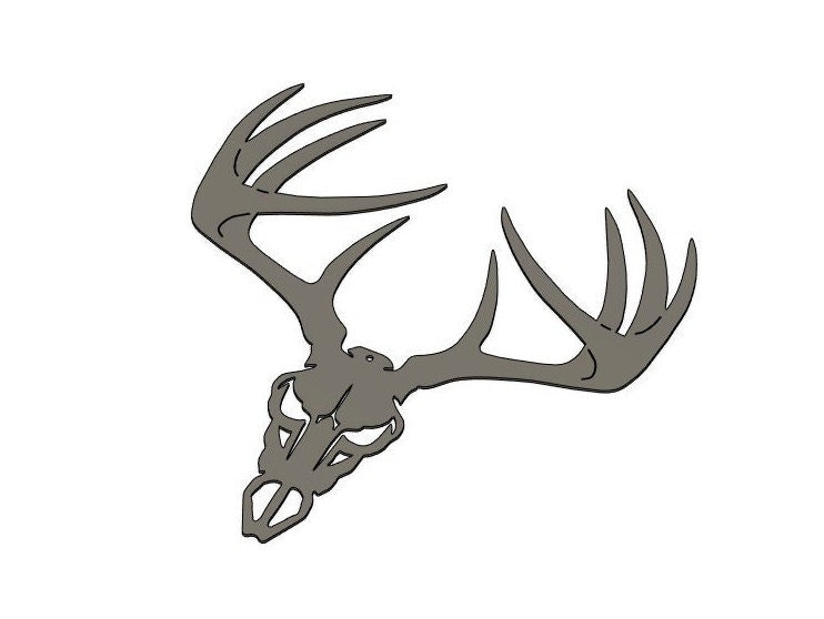 Deer Skull DXF Cut File - Etsy