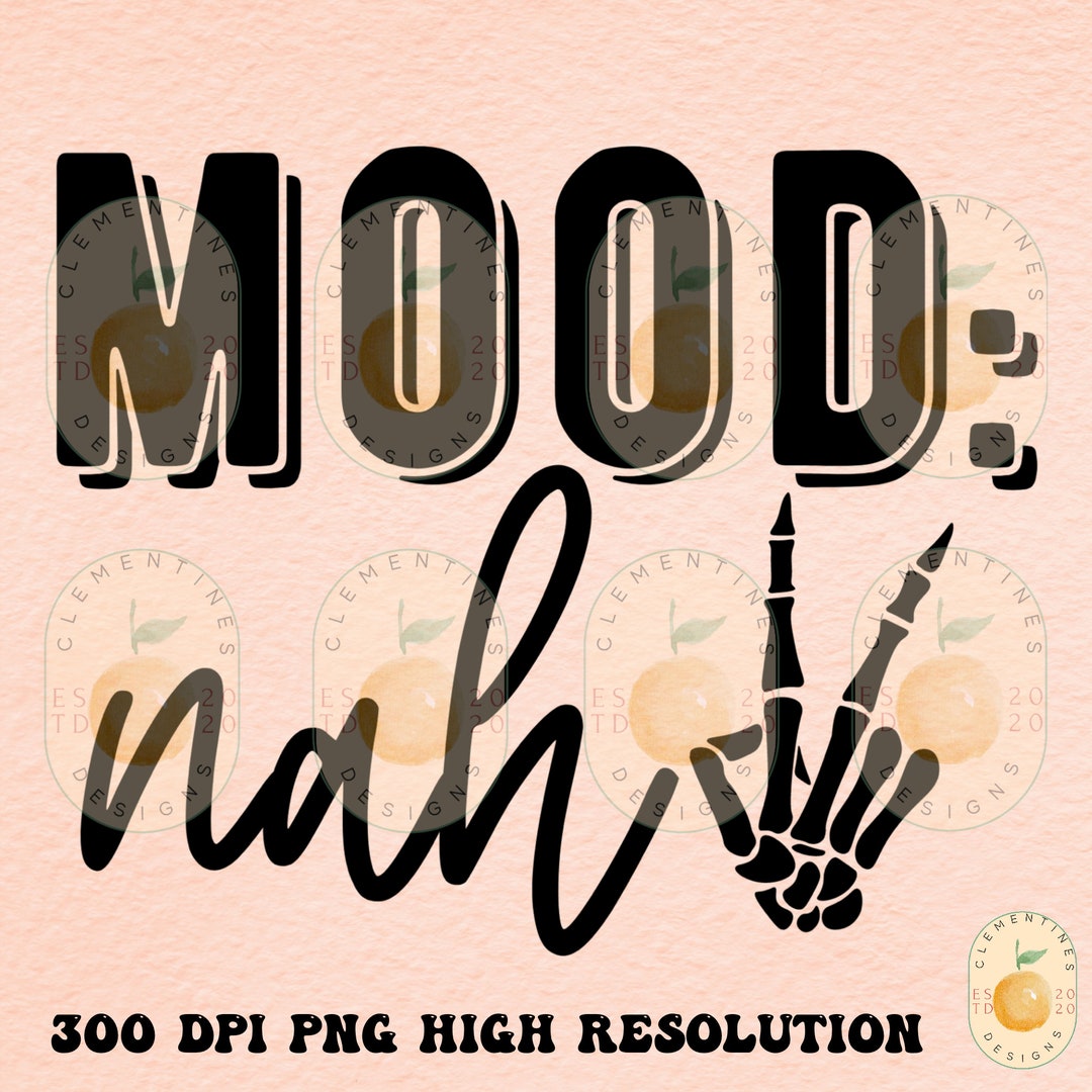 Mood: Nah Skull Hand PNG - Grunge Rocker Design (digital Download) - Etsy