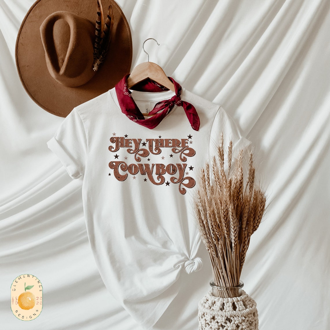 Hey There Cowboy PNG Sublimation Design Download Tshirt - Etsy