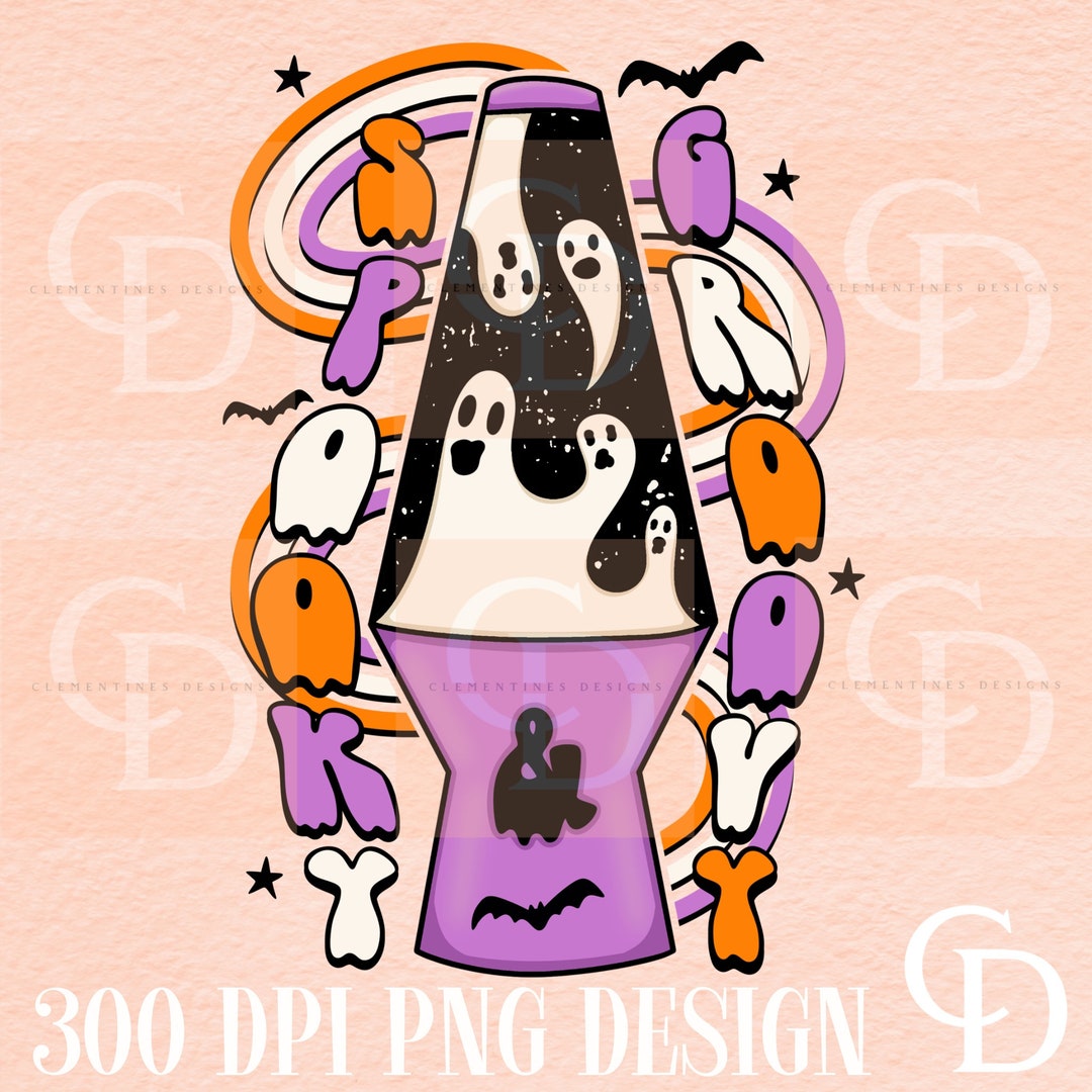 Spooky & Groovy PNG- Retro Sublimation Design,halloween Sublimation ...