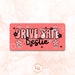 Drive Safe Bestie License Plate Design,sublimation Design,car Plate ...