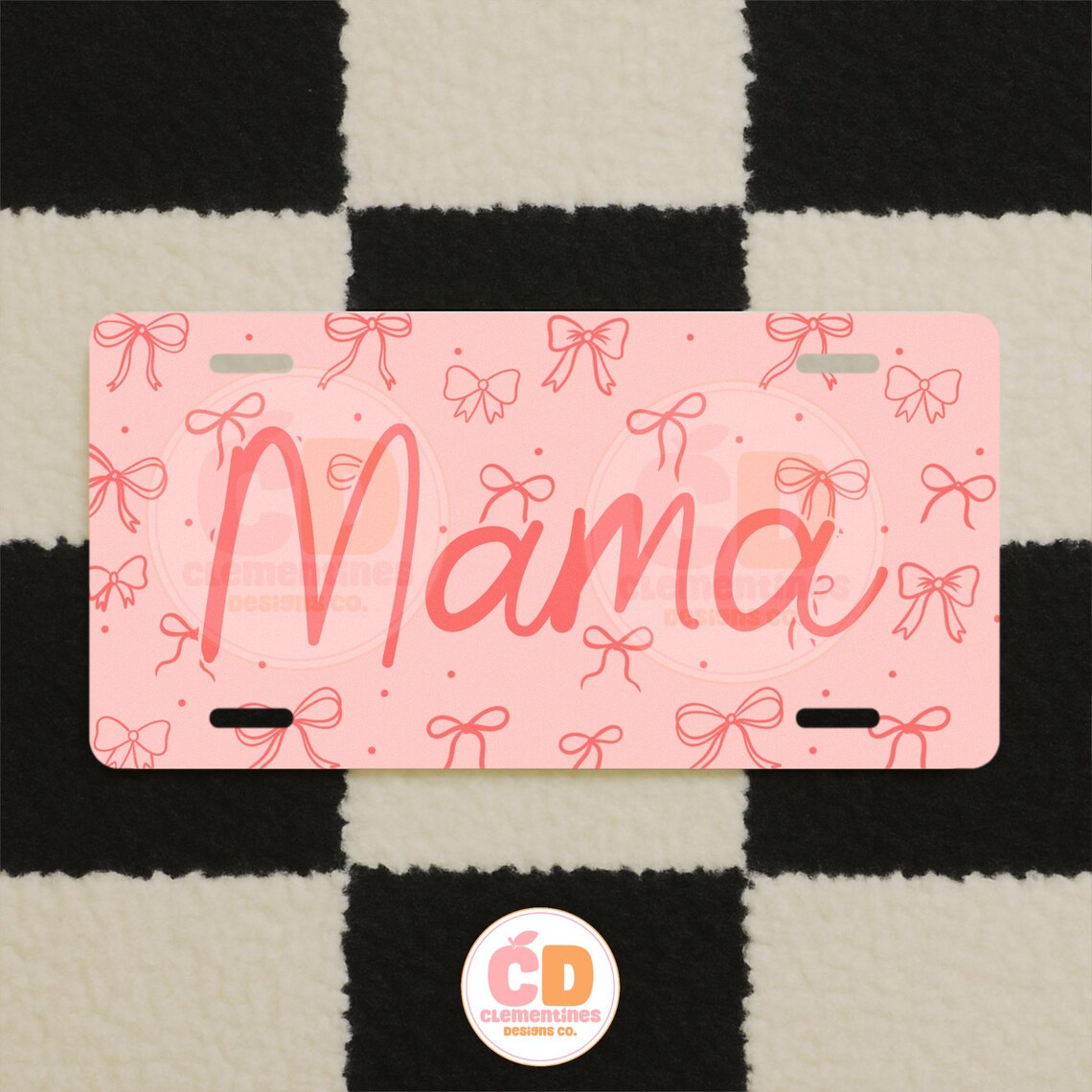 Coquette Mama License Plate PNG Design: Bow Car Plate (digital Download ...
