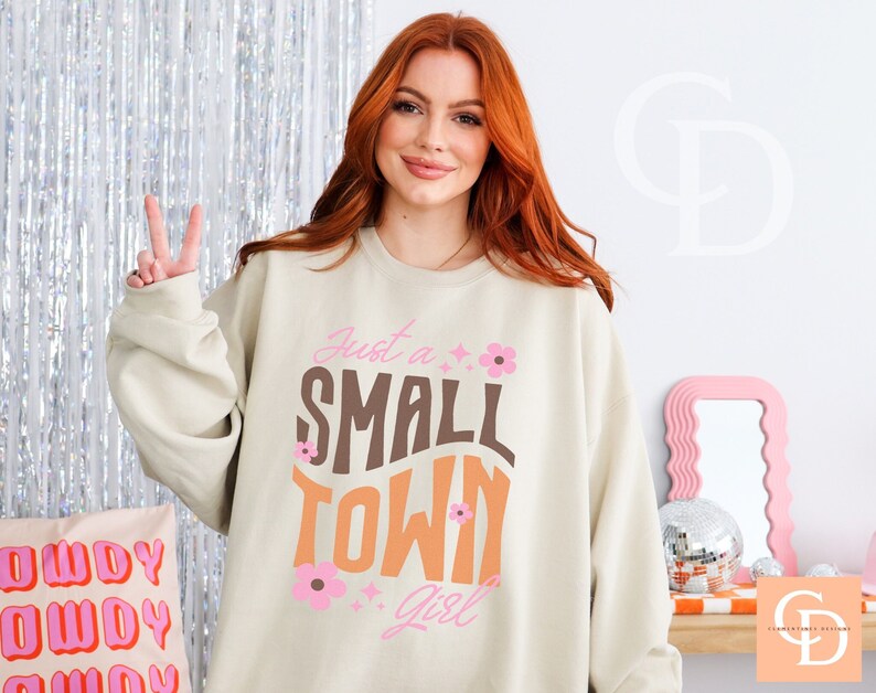 Small Town Girl PNG, Western Retro Design (digital Download) - Etsy