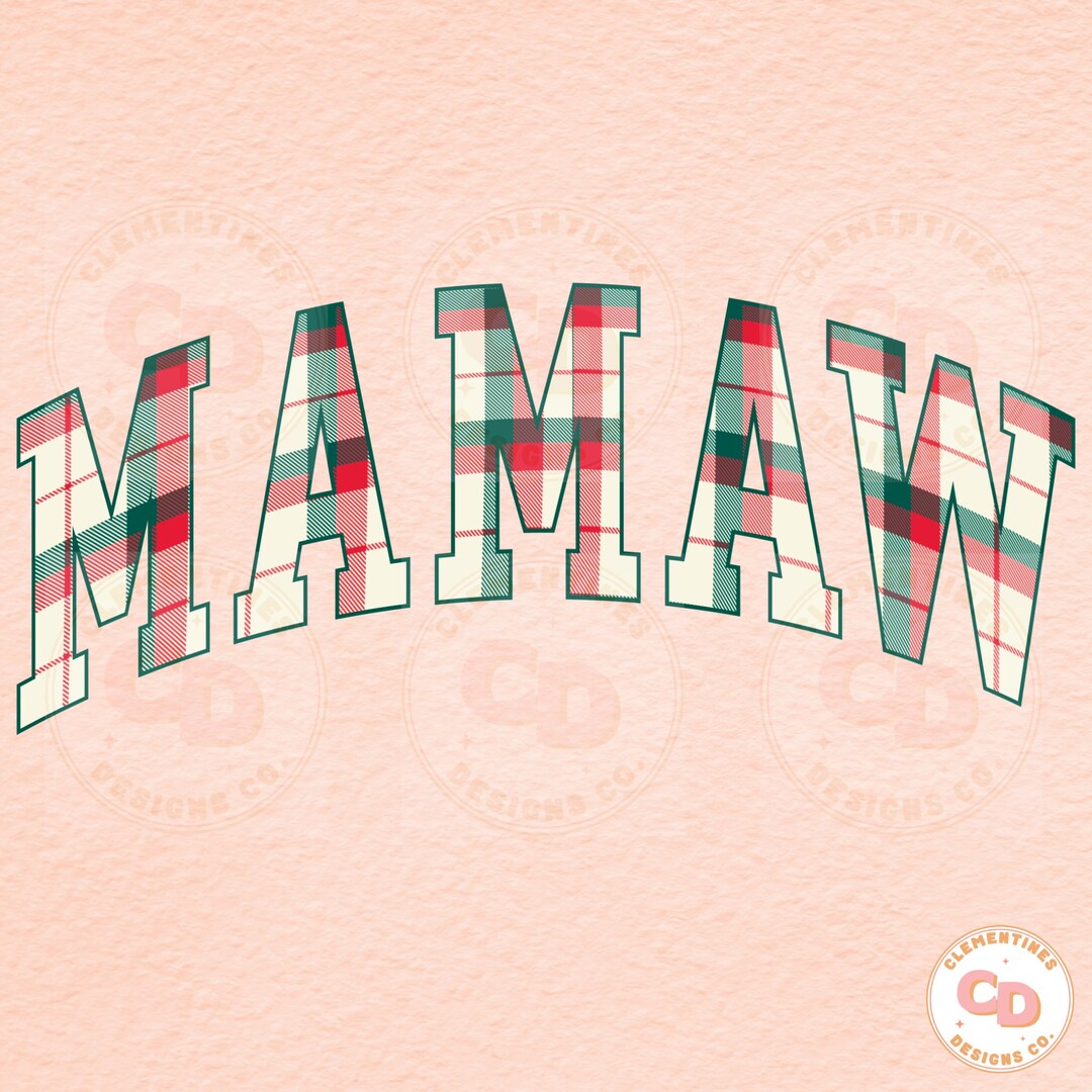 Mamaw Christmas Plaid Png-christmas Png,christmas Sublimation,christmas ...