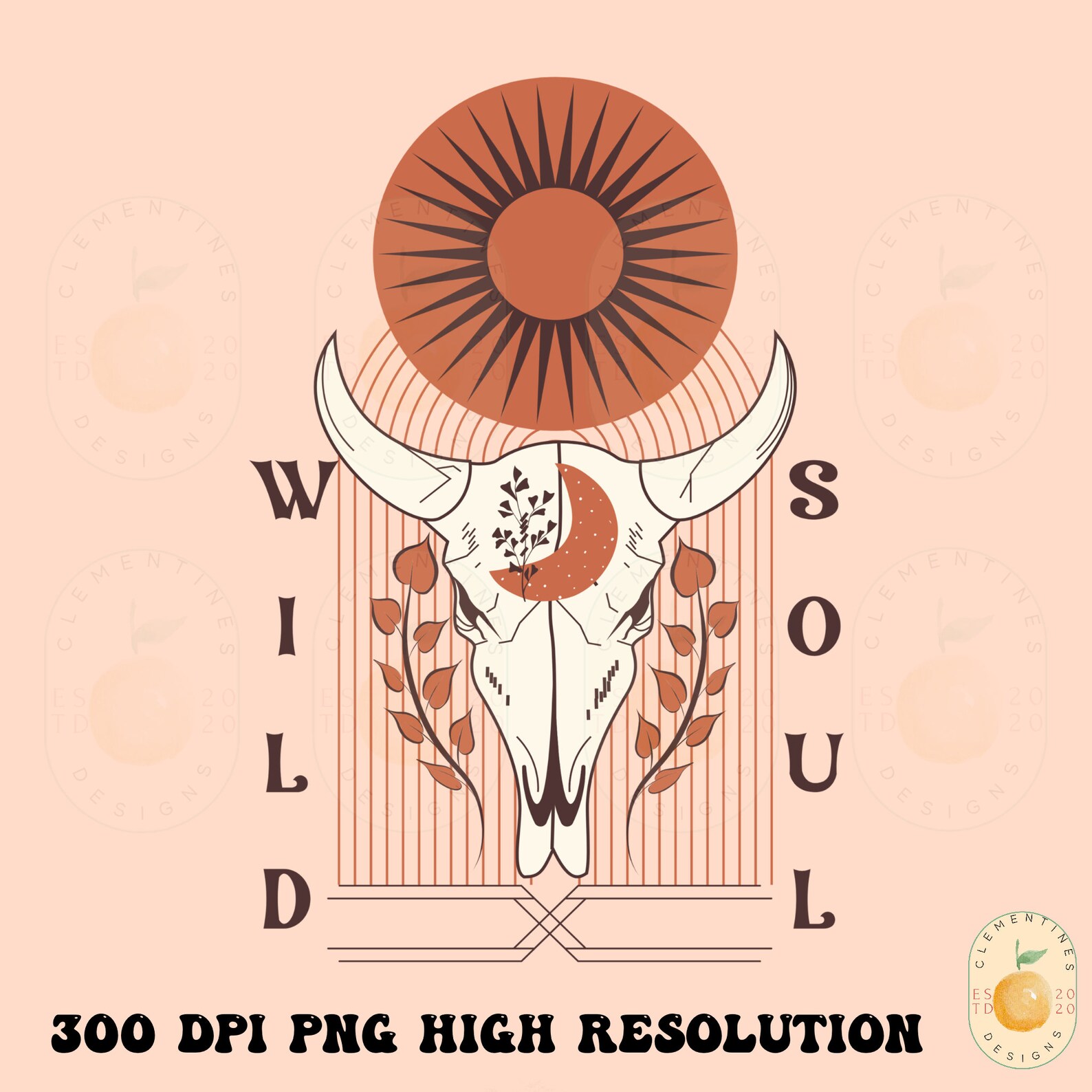 Wild Soul PNG Instant Digital Download-tshirt Designs Boho - Etsy