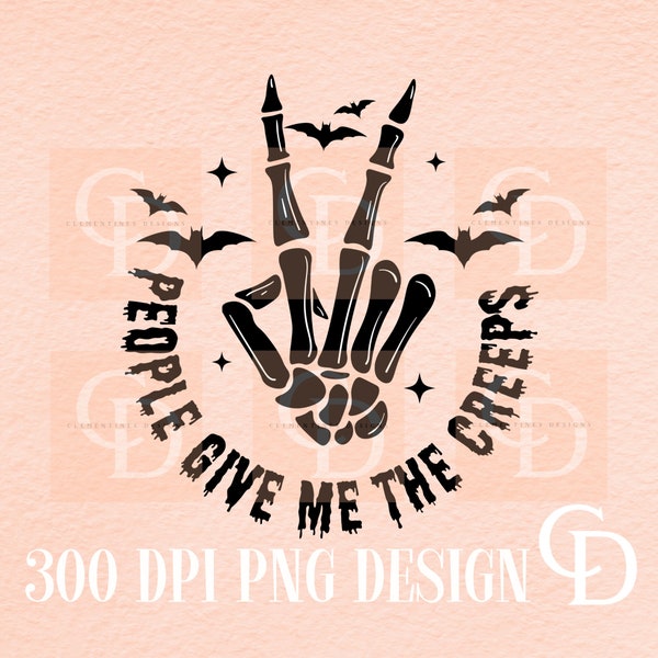 People Give Me the Creeps Png - Etsy
