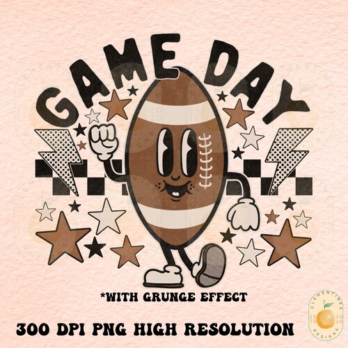Game Day Smiley Face PNG Sublimation Design Football Smiley - Etsy