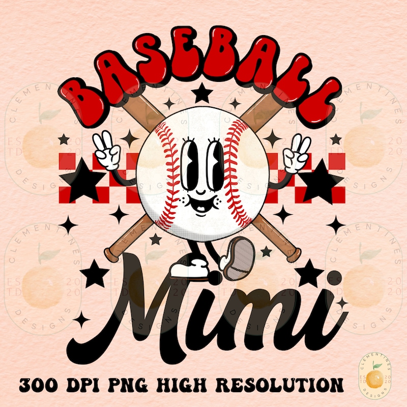 Baseball Mimi Png - Etsy