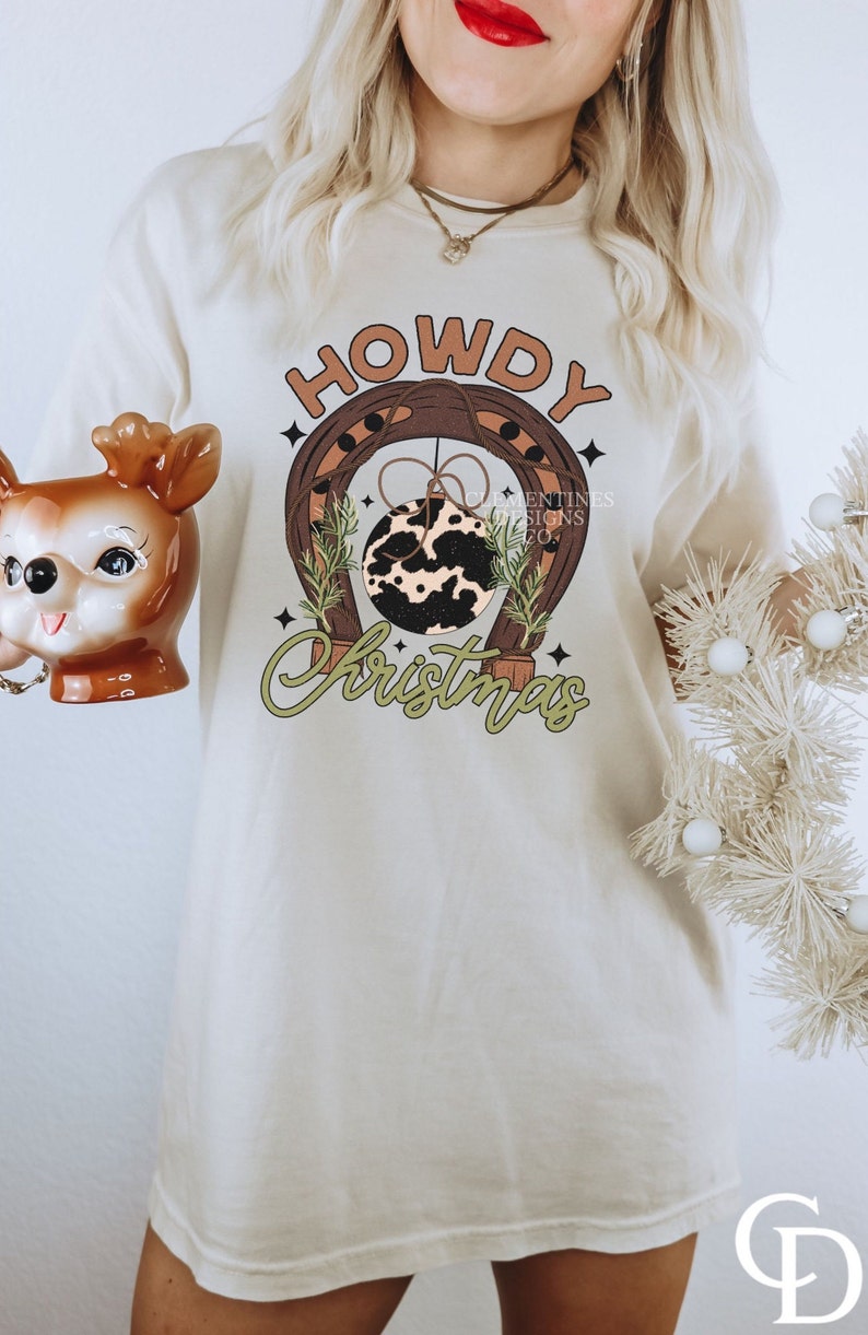 Howdy Christmas PNG: Western Cowboy Christmas Sublimation (digital ...