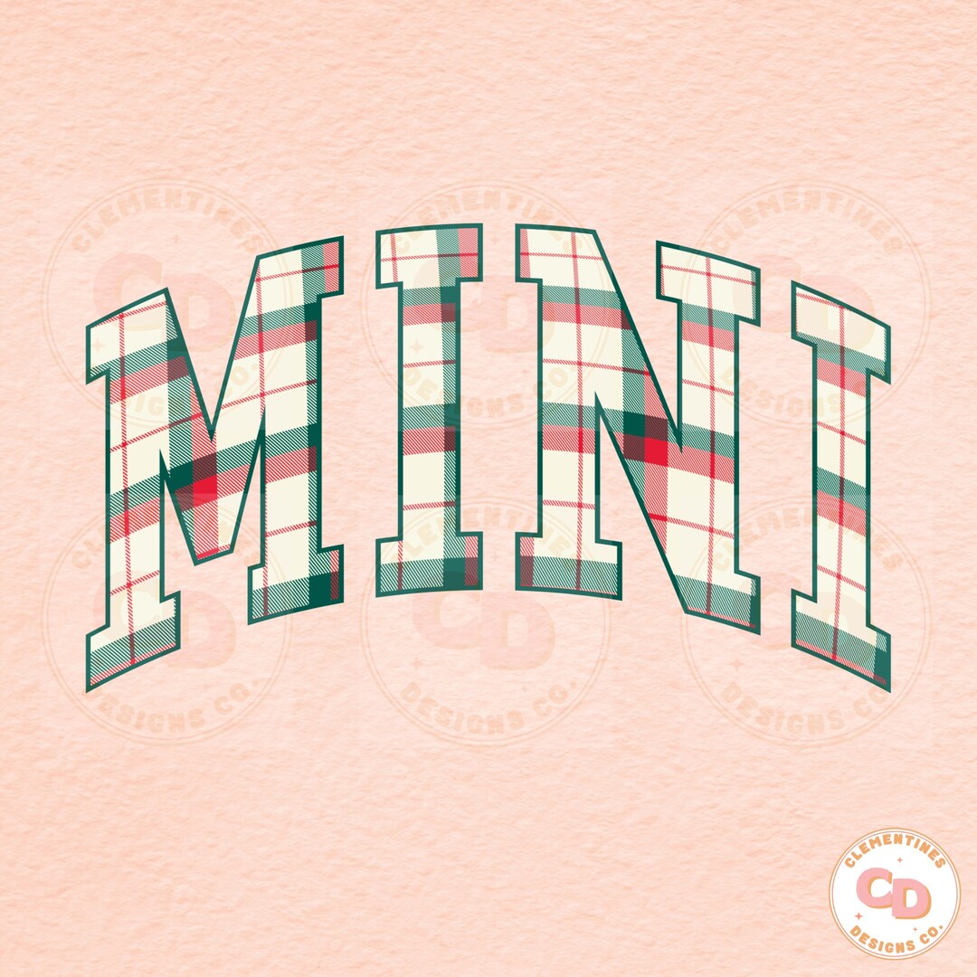 Mini Christmas Plaid Png-christmas Png,christmas Sublimation,christmas ...
