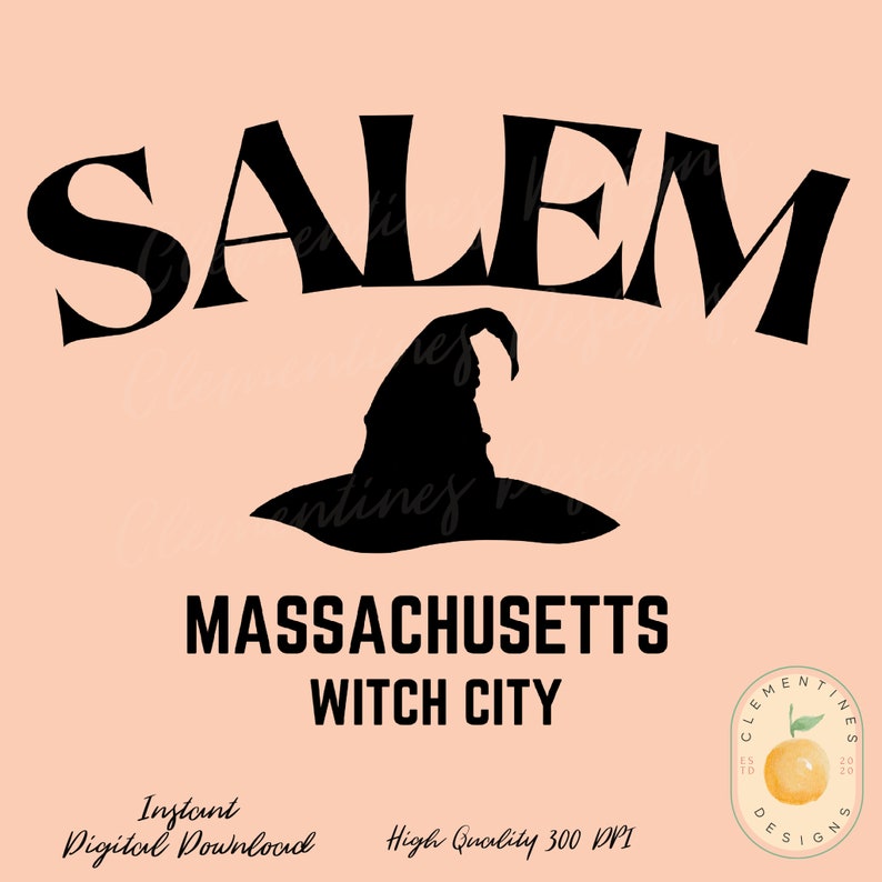 Salem PNG Sublimation Digital Download-tshirt Designs Witchy - Etsy