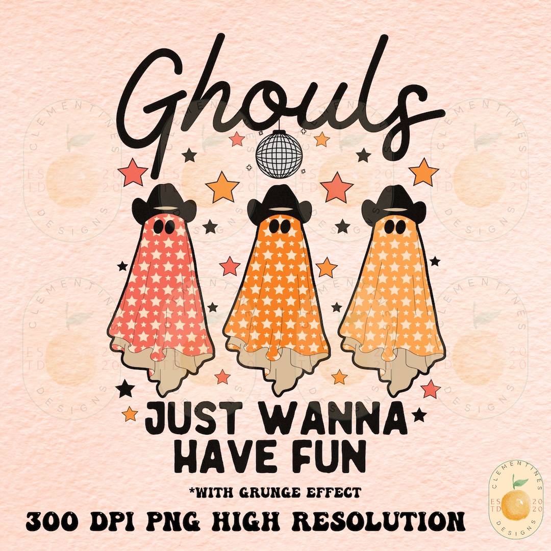 Ghouls Just Wanna Have Fun Png-western Fall,western Ghost Png,western ...