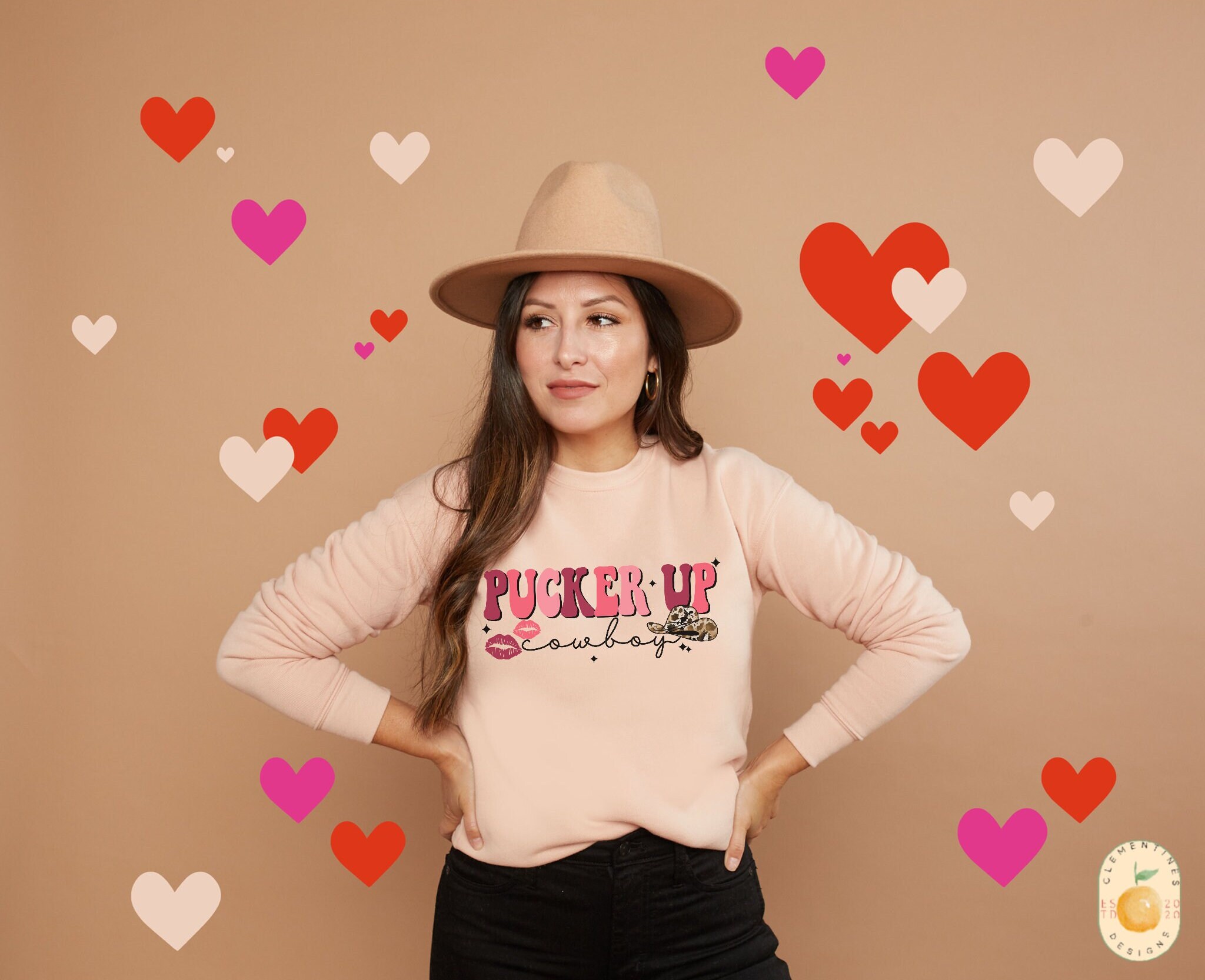 Pucker up Cowboy PNG Digital Download-shirt Designs-happy - Etsy