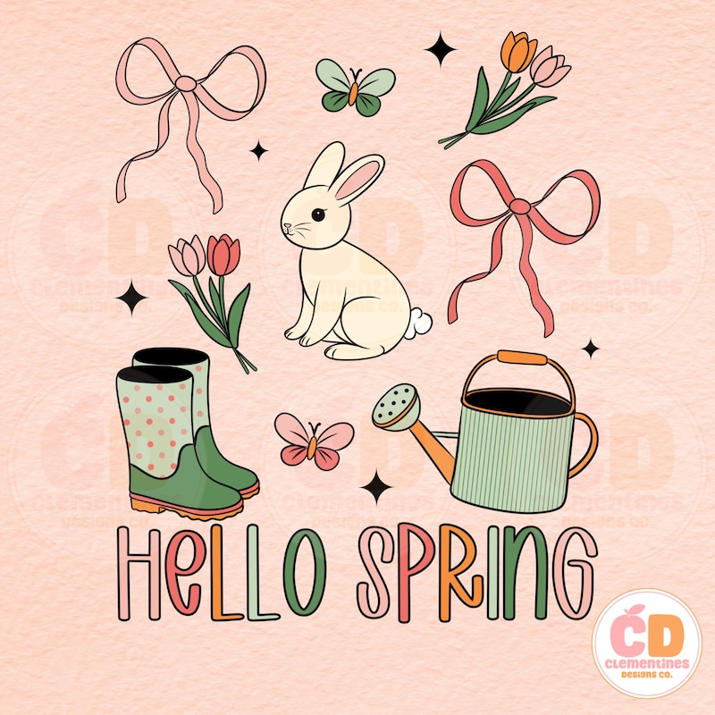 Hello Spring Shirt - Etsy