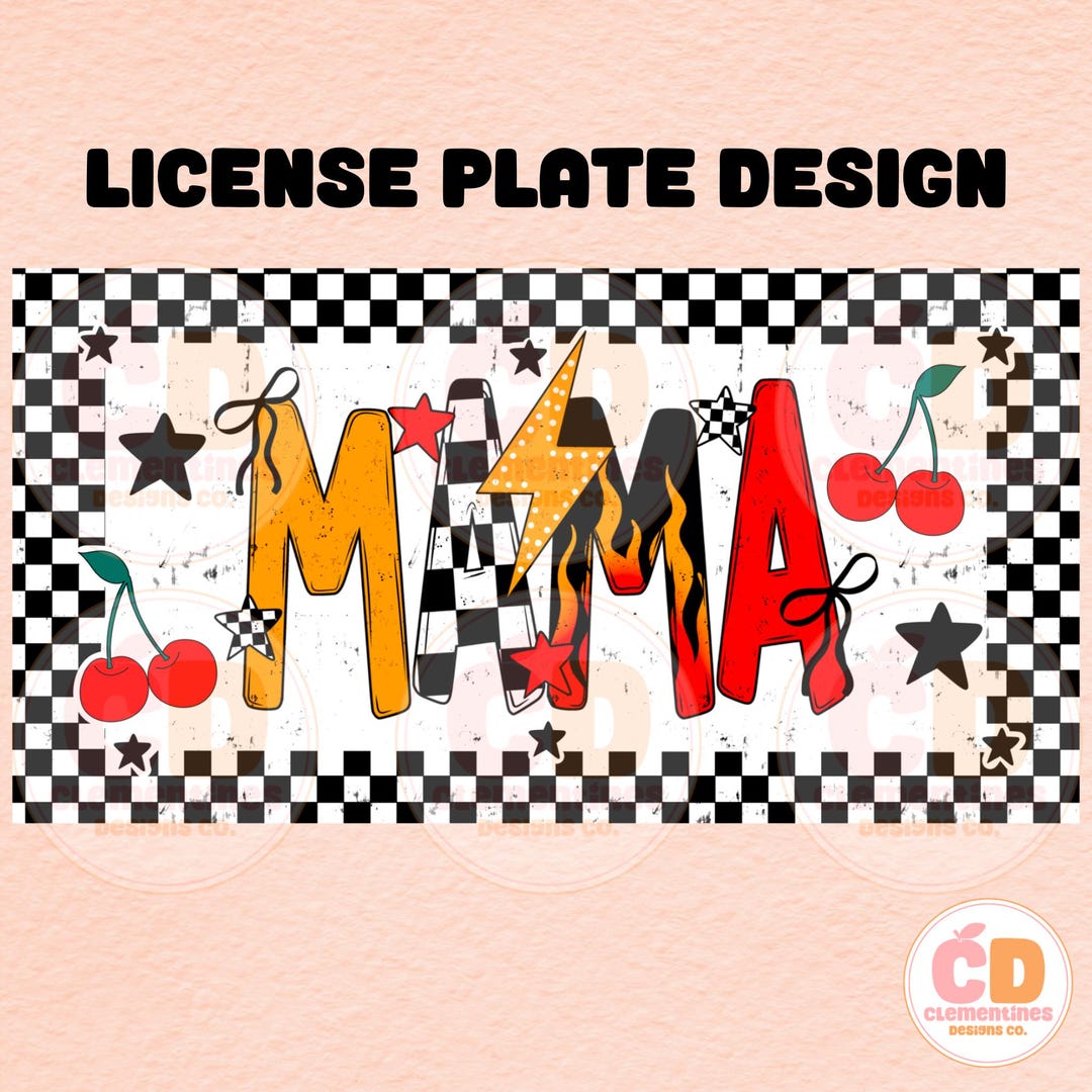 Mama License Plate PNG Design,sublimation Designs,mama Png,license ...