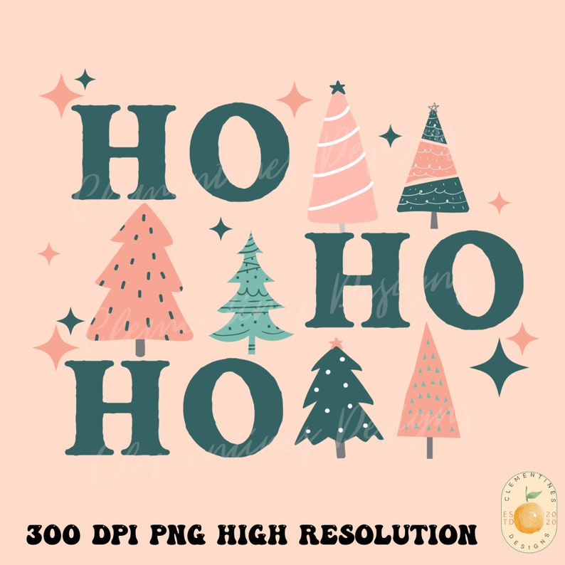 Ho Ho Ho Png Christmas Png Happy Holidays Png Christmas - Etsy