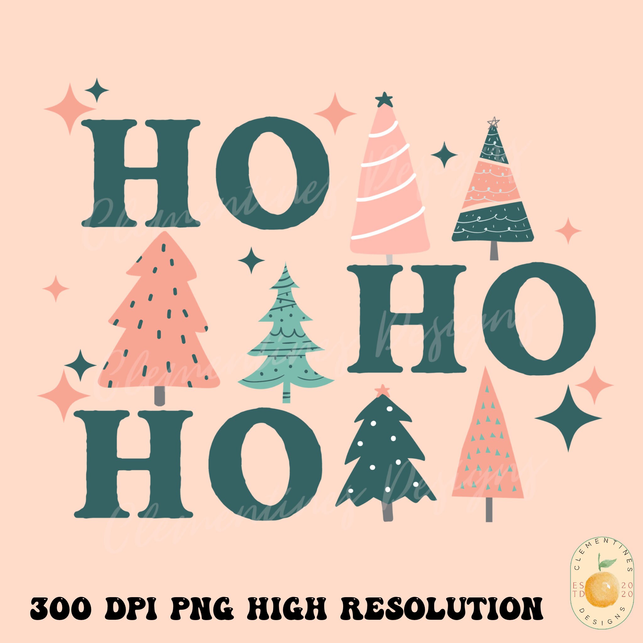 Ho Ho Ho Png Christmas Png Happy Holidays Png Christmas - Etsy