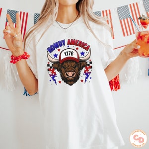 Howdy America PNG Digital Design- Western Png,western 4th July Png,july ...