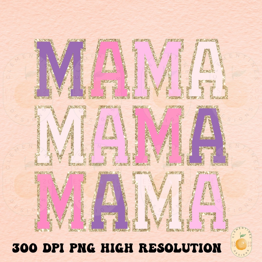 Mama Patch Letter Png-mama Sublimations, Retro Png,mama Designs,retro ...