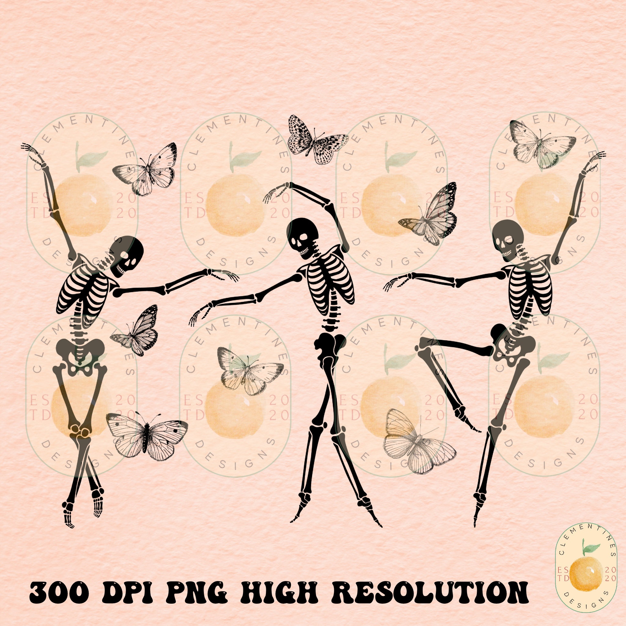 High Resolution Skeleton Drawing