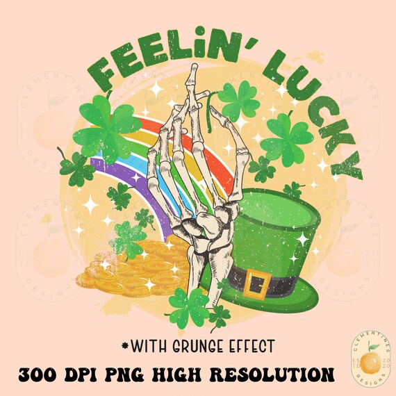 Feelin Lucky PNG Digital Download-st. Patricks Day Png | Etsy