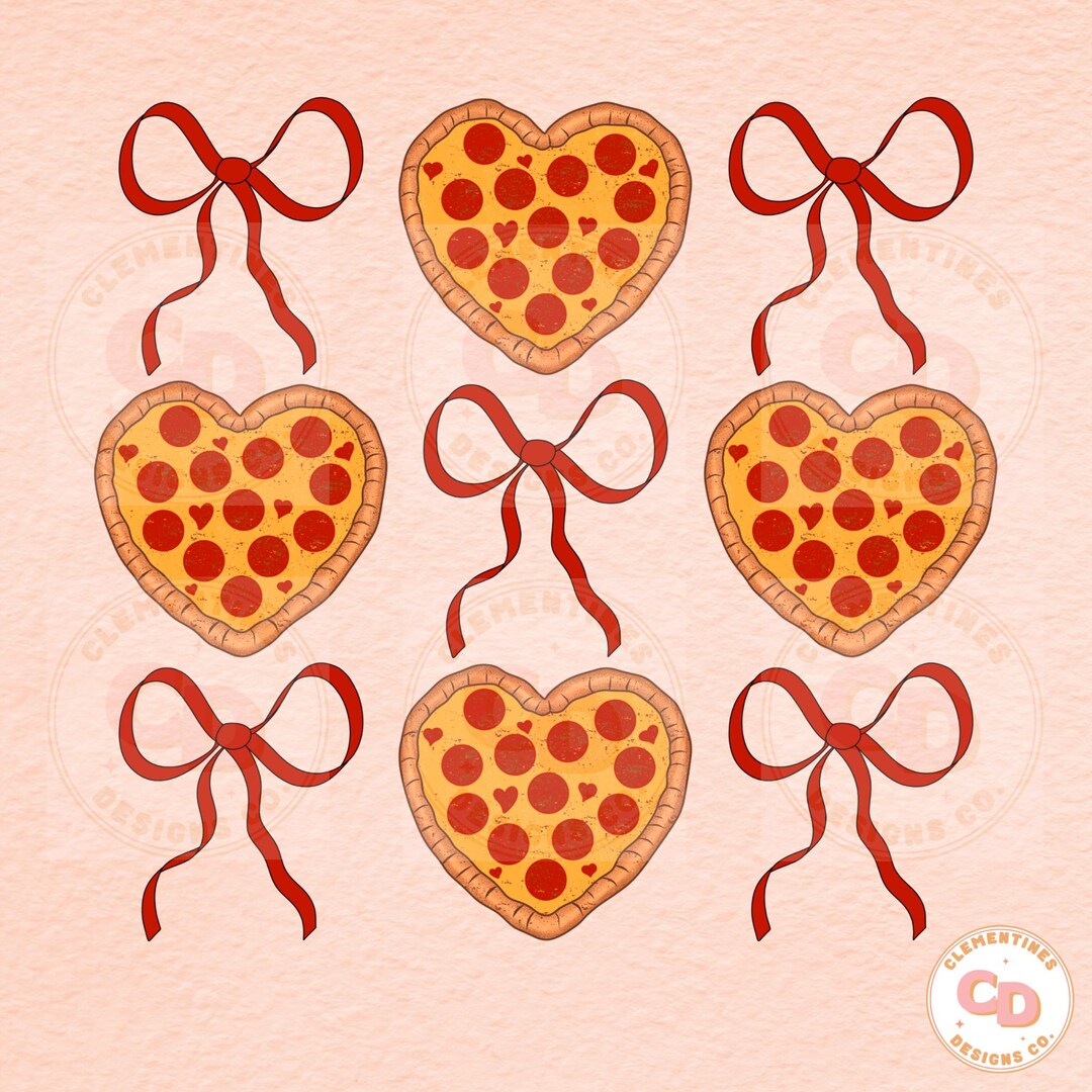 Coquette Pizza Valentine Png,digital Download-happy Valentines Day Png ...