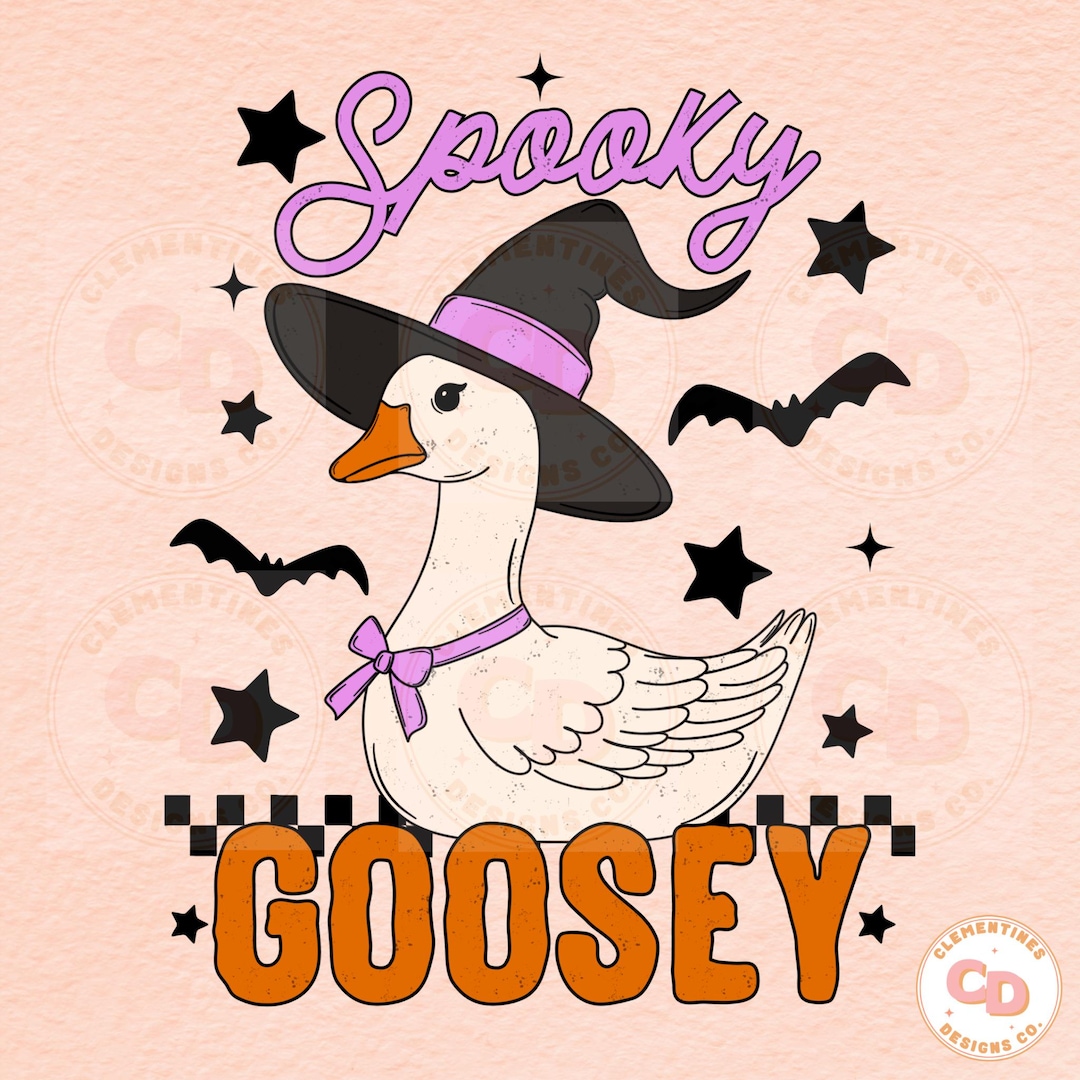 Spooky Goose Halloween PNG: Retro Goosey Design (digital Download) - Etsy