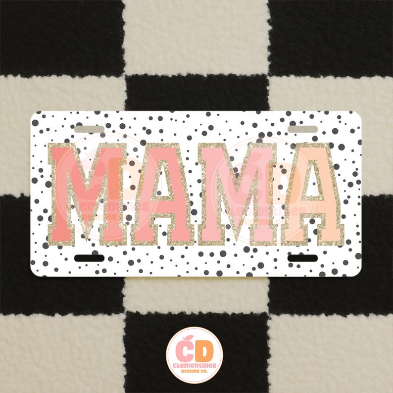 Mama License Plate Template: Sublimation Design PNG (digital Download ...
