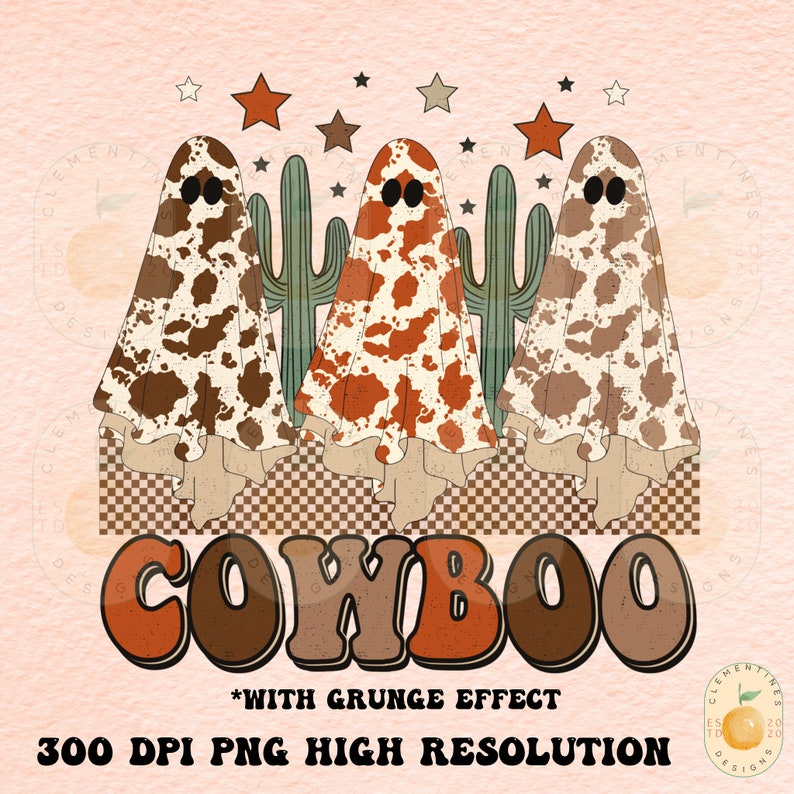 COWBOO Png-western Fall Pngretro Fall Sublimationwestern - Etsy