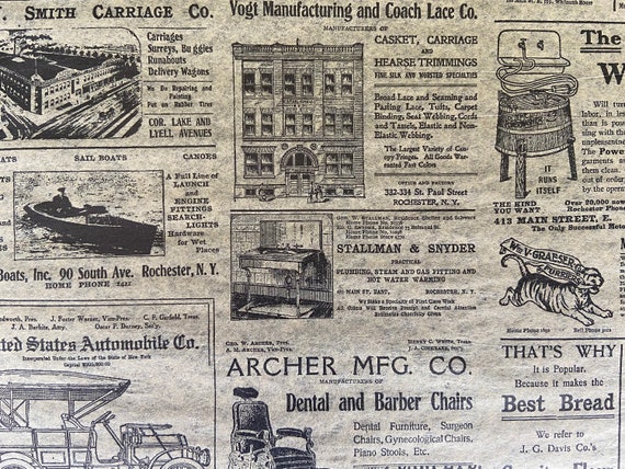 Vintage Newspaper Wrapping Paper
