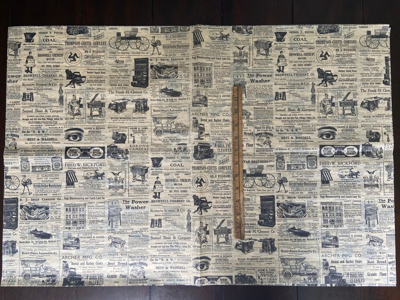Vintage Style Newsprint Tissue Paper, 20”x30” 12 Sheets Old Time ...