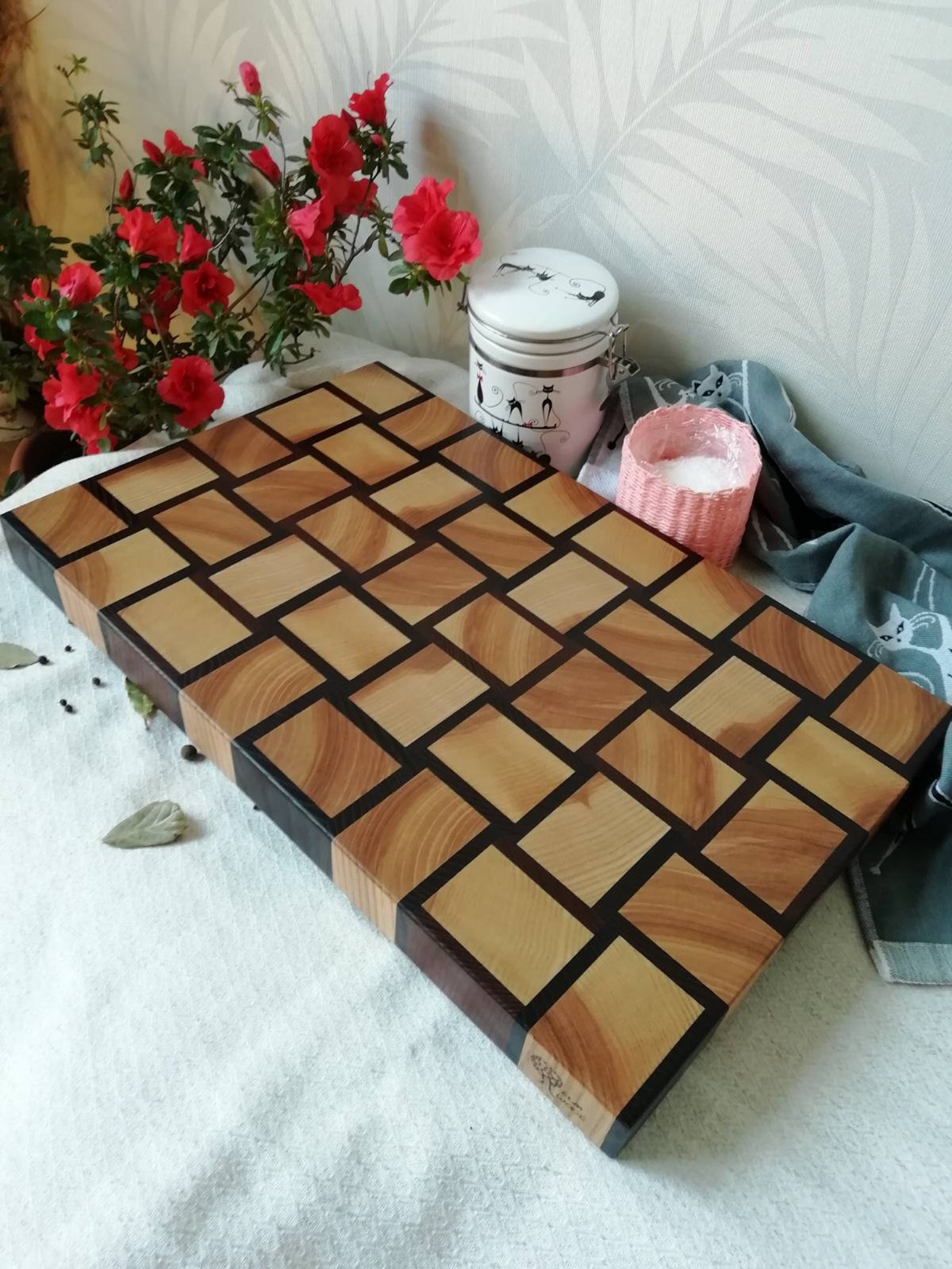 End Grain Cutting Board Butcher Block Chef Cutting Board Wood - Etsy