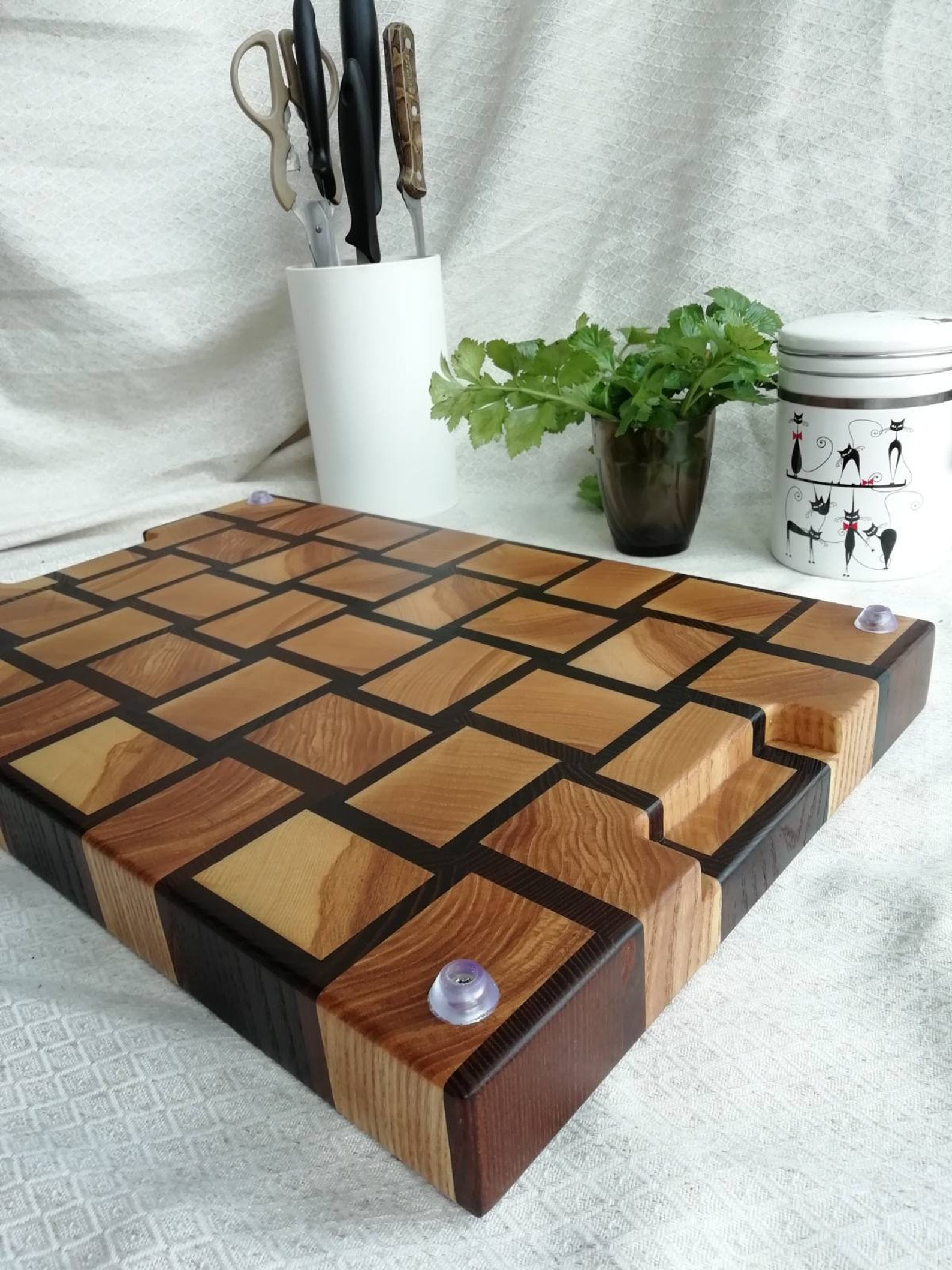 End Grain Cutting Board Butcher Block Chef Cutting Board Wood - Etsy