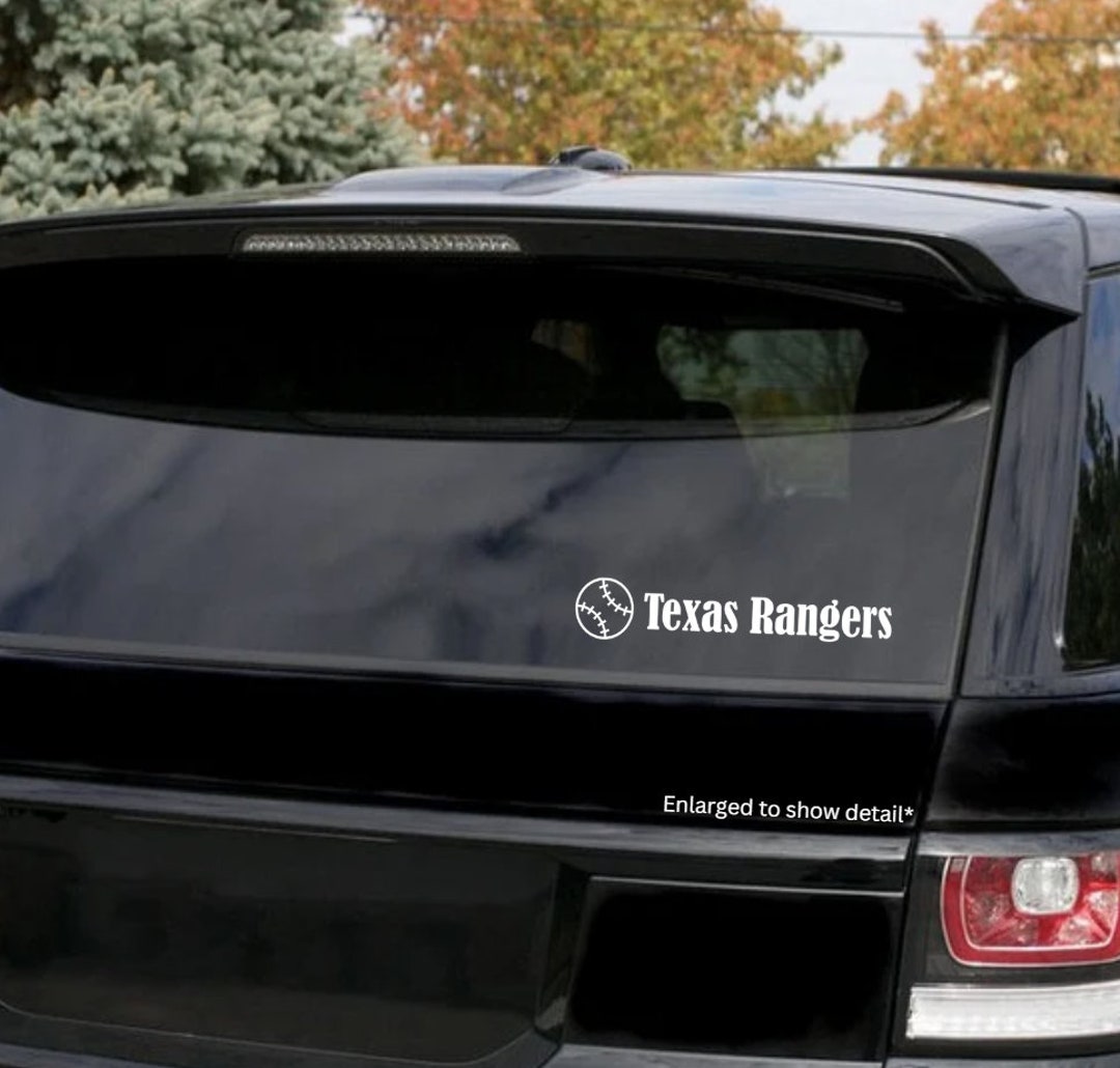 Texas Rangers Decal With Baseball/ Sports / Kids / Men /women/ Decal ...
