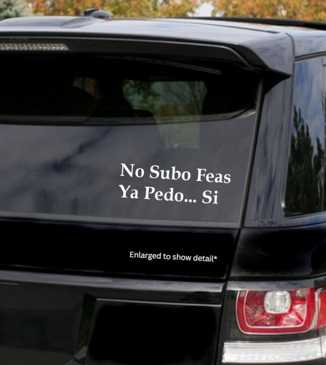No Subo Feas Ya Pedo Si Decal/ Sticker/ Stickon/ Decoration/ Trucks ...