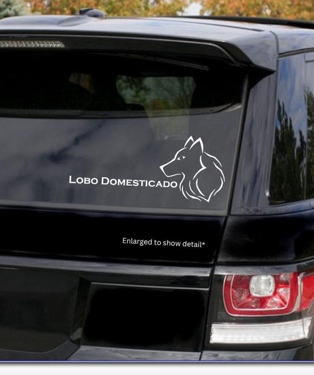 Lobo Domesticado Sticker/ Decal/ Car/ Truck/ Window Sticker/ Bumper ...