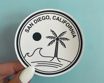 San Diego California Vinyl Decal Sticker - Etsy