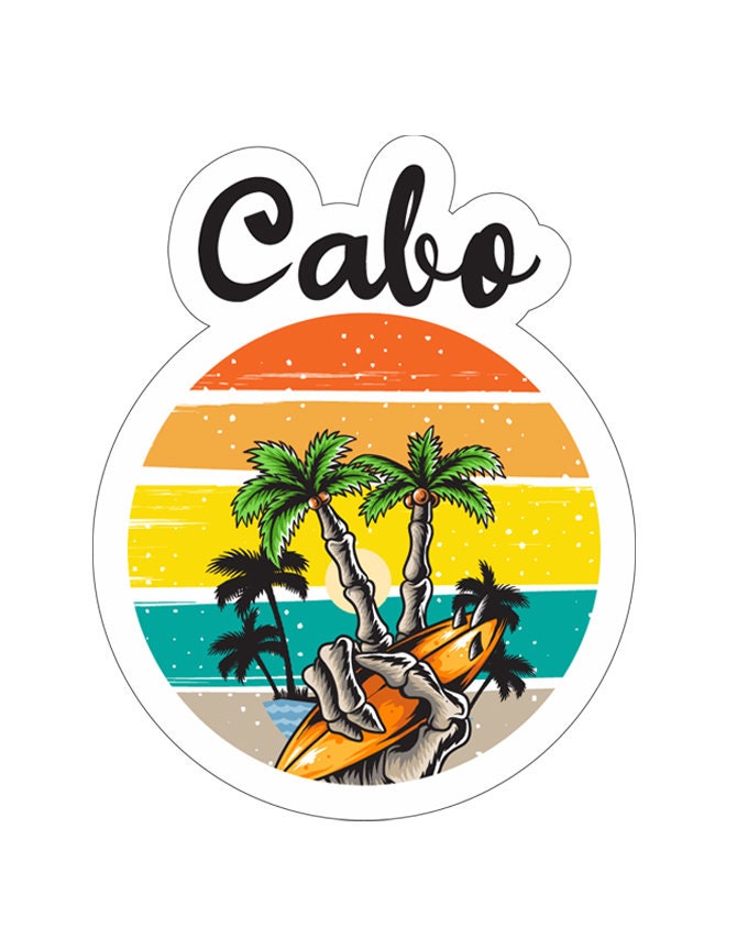 Cabo Skeleton Sticker | Etsy