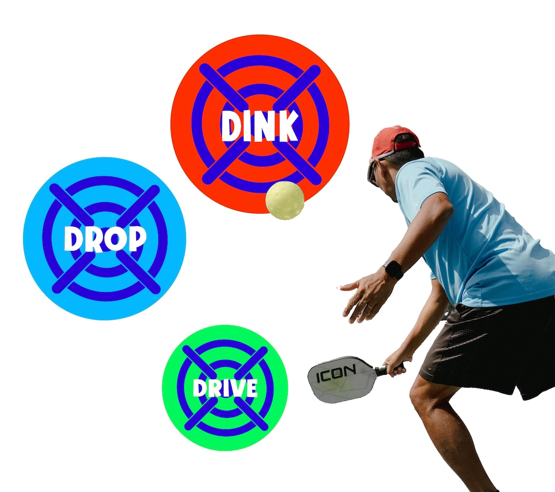 Pickleball Rebounder Training: Adhesive Targets for Any Surface - Etsy