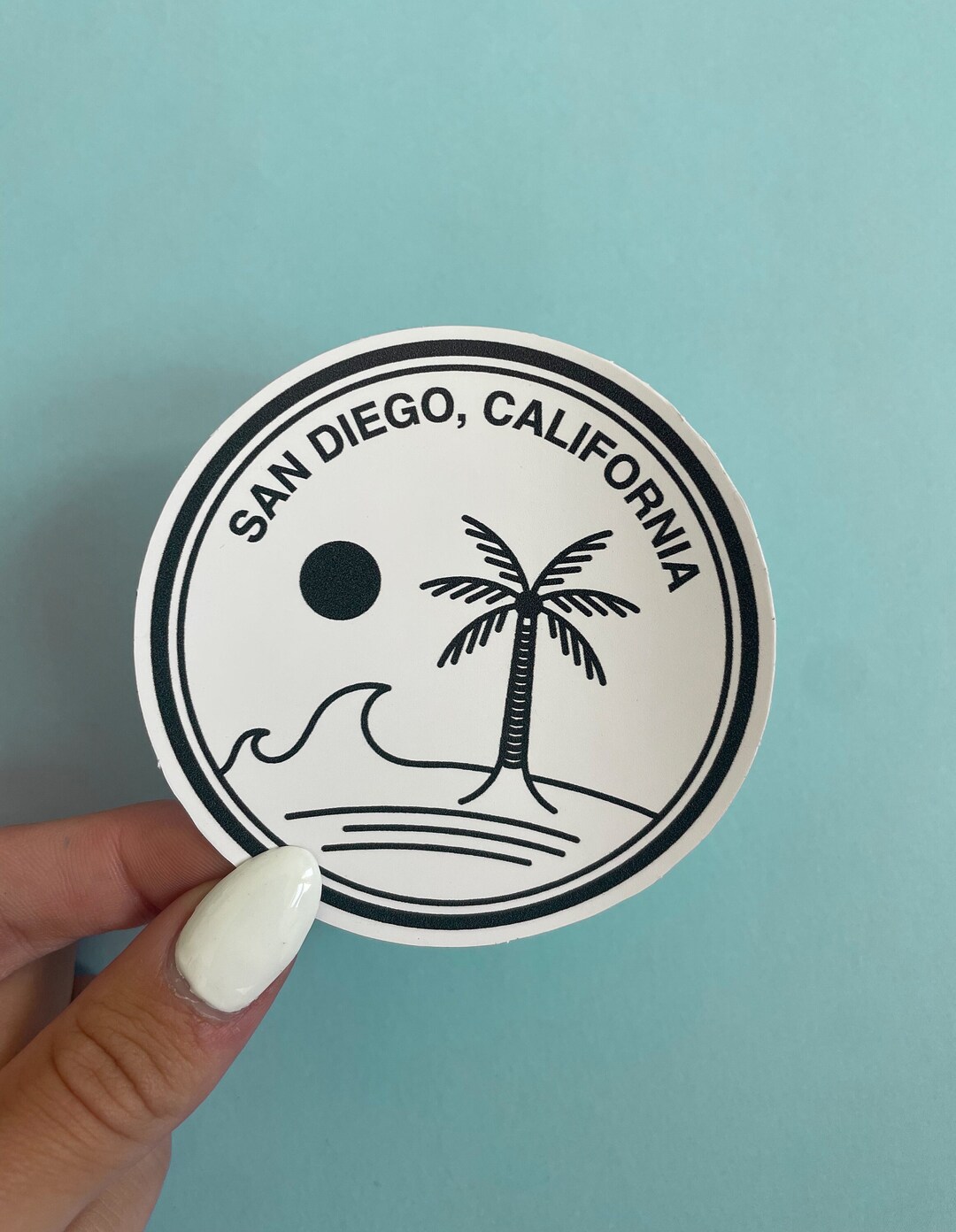 San Diego California Vinyl Sticker - Etsy