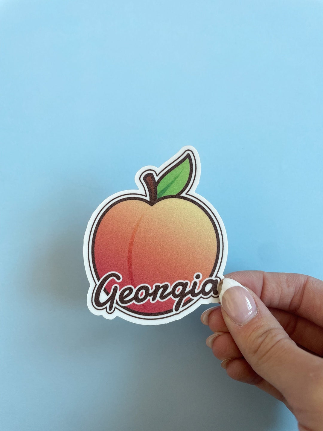 Georgia Peach Sticker - Etsy